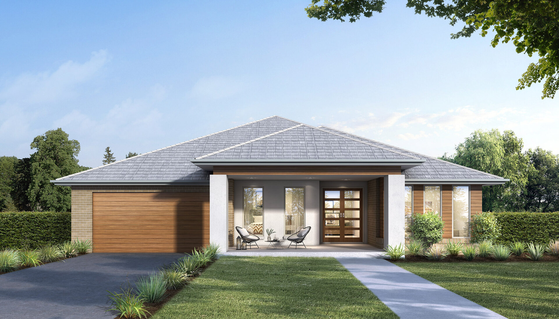 Home Facade 3D Rendering Service - supercheap3D